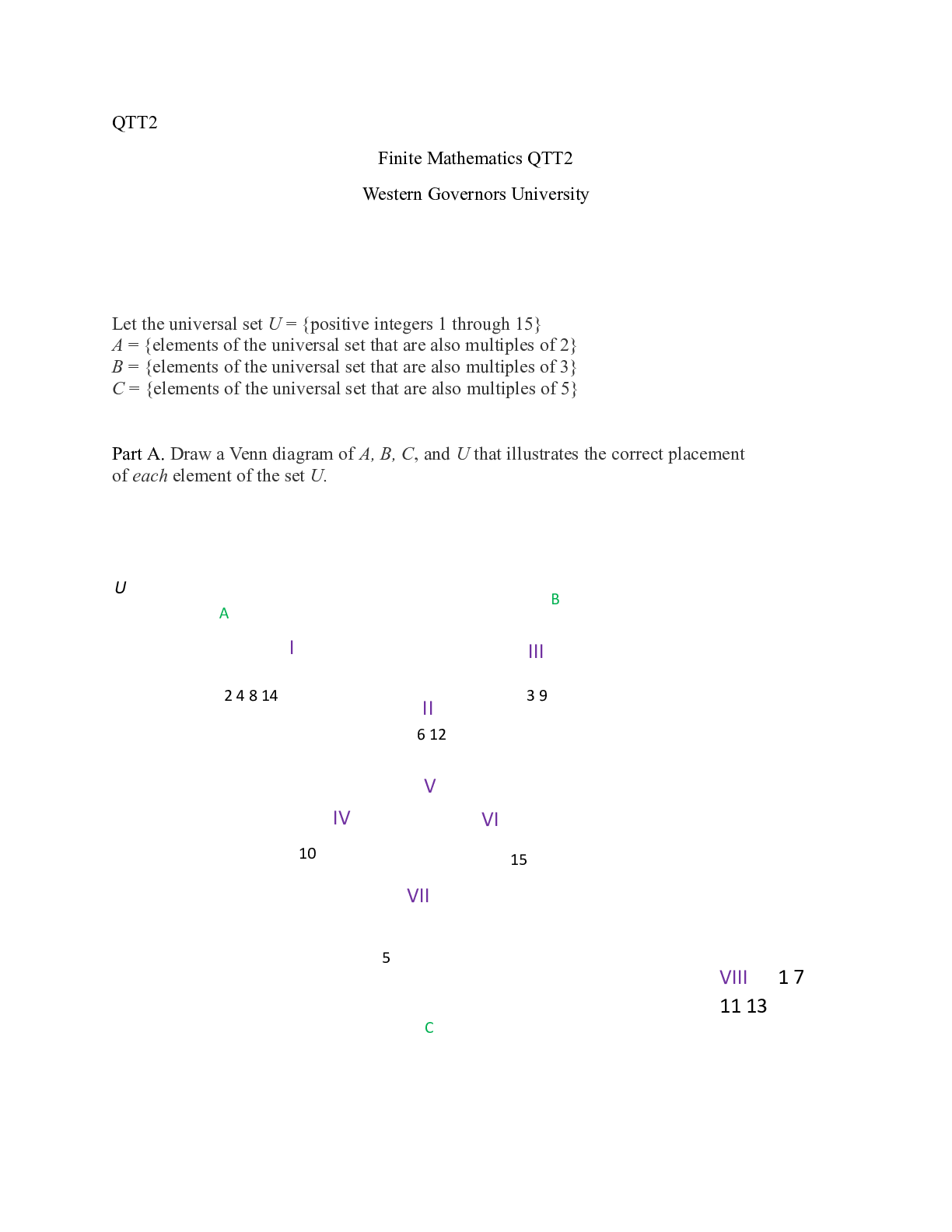 Task1.QTT2.WGU.docx QTT2 Finite Mathematics QTT2 Western Governors University Let the ...